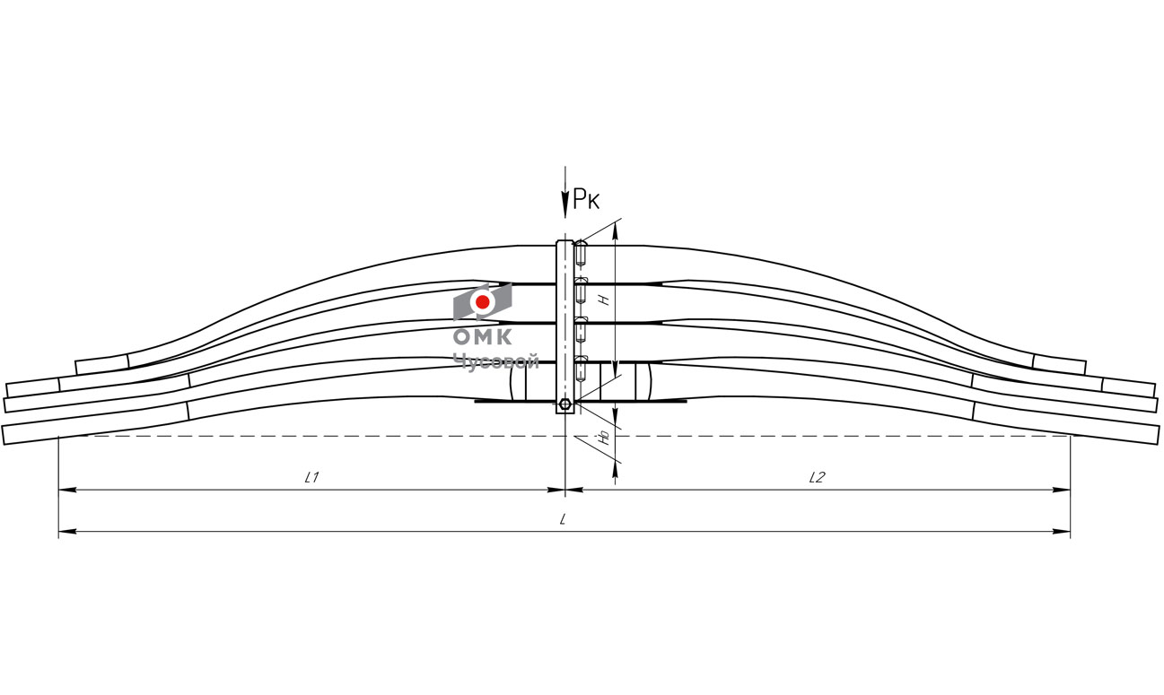 Рессора Renault Kerax (Рено Керакс) 4-листовая 7420795357, 85014900 ...